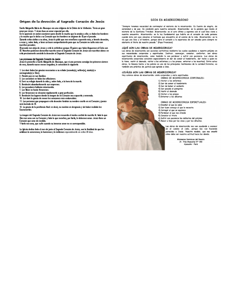 Devoción al Sagrado Corazón de Jesús | PDF | Religión y espiritualidad
