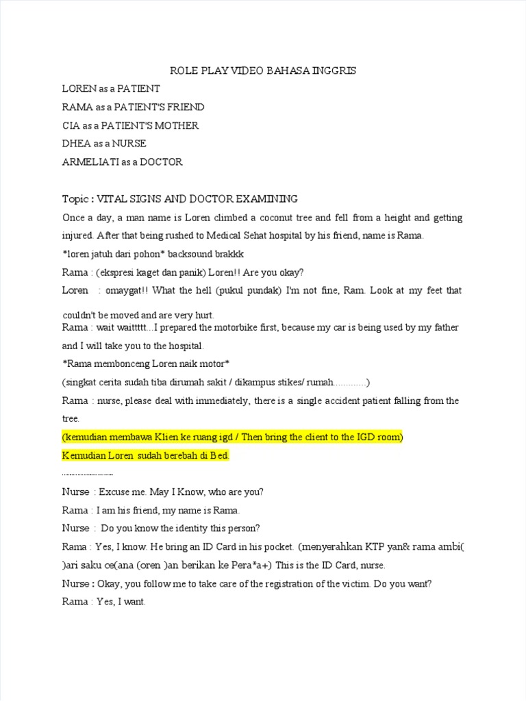 Mentahan Teks Roleplay | PDF