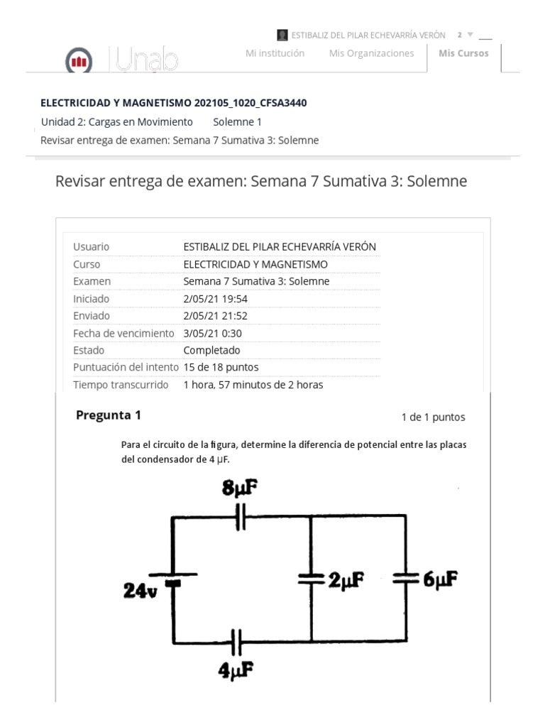 Revisar Entrega de Examen - Semana 7 Sumativa 3 - Solemne &ndash.. | PDF