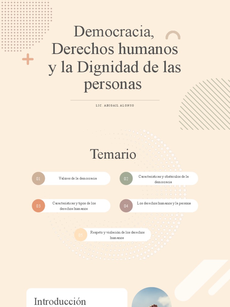 Democracia Derechos Humanos Y La Dignidad De Las Personas Descargar