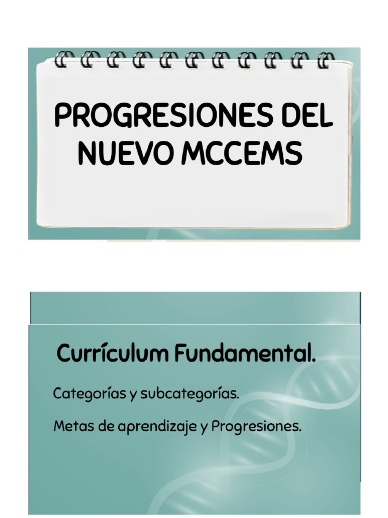 2.3.2.1. Progresiones Del Nuevo MCCEMS | PDF