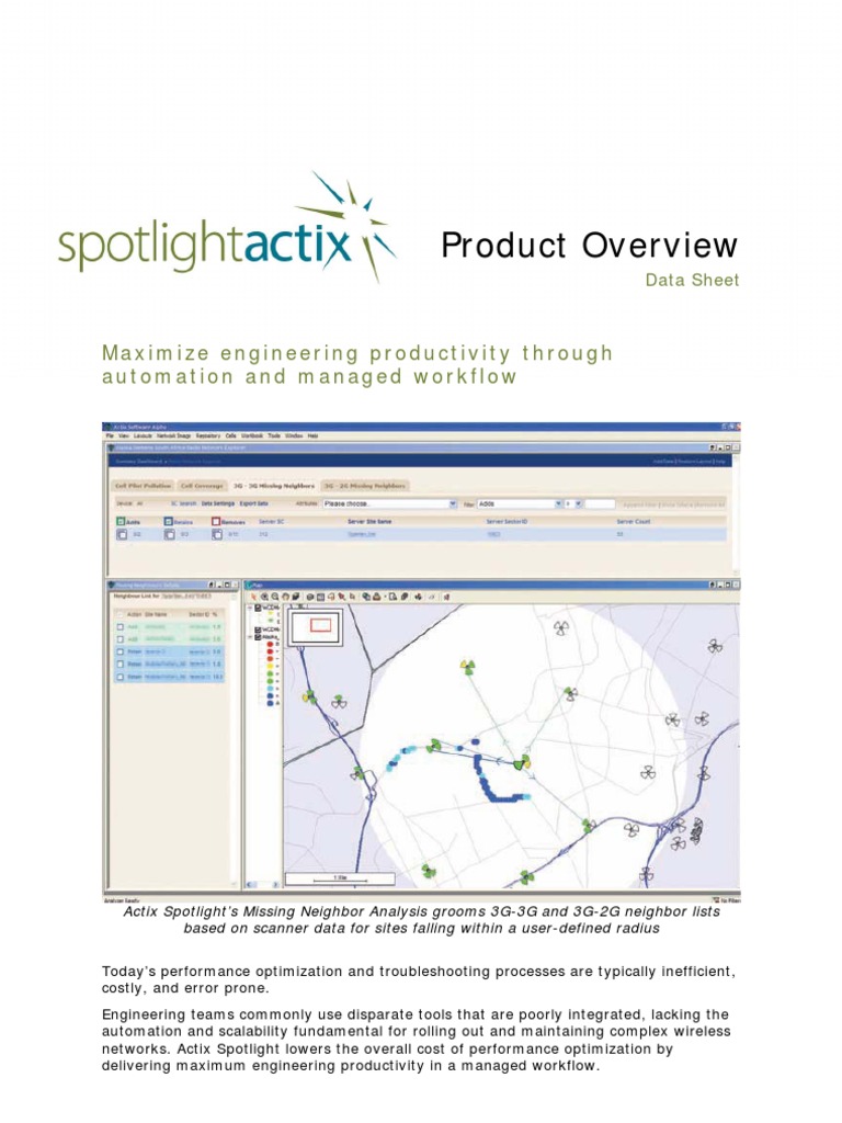 Actix Spotlight Datasheet | PDF | Automation | Troubleshooting