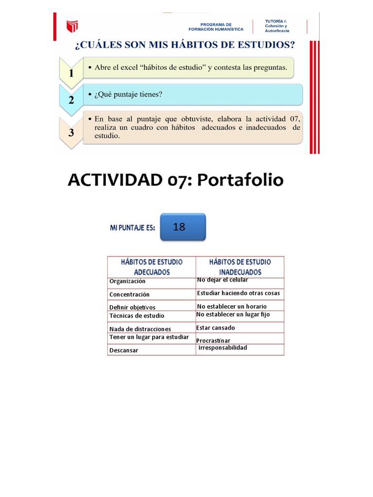 Habitos de Estudio | PDF