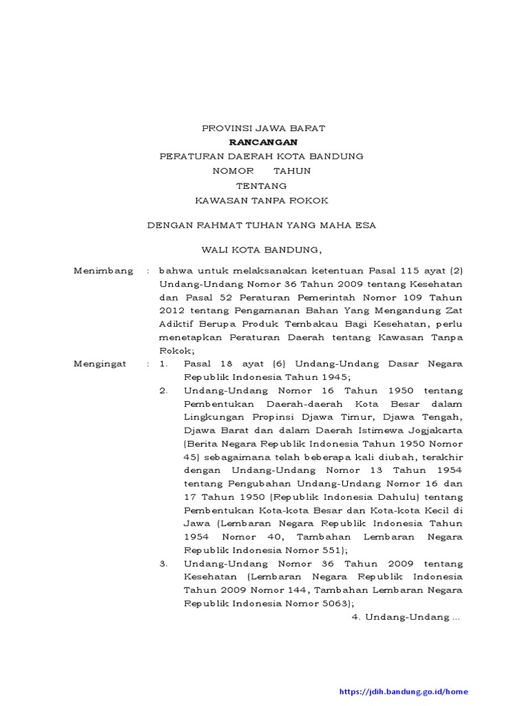 Raperda KTR Legal Drafting | PDF