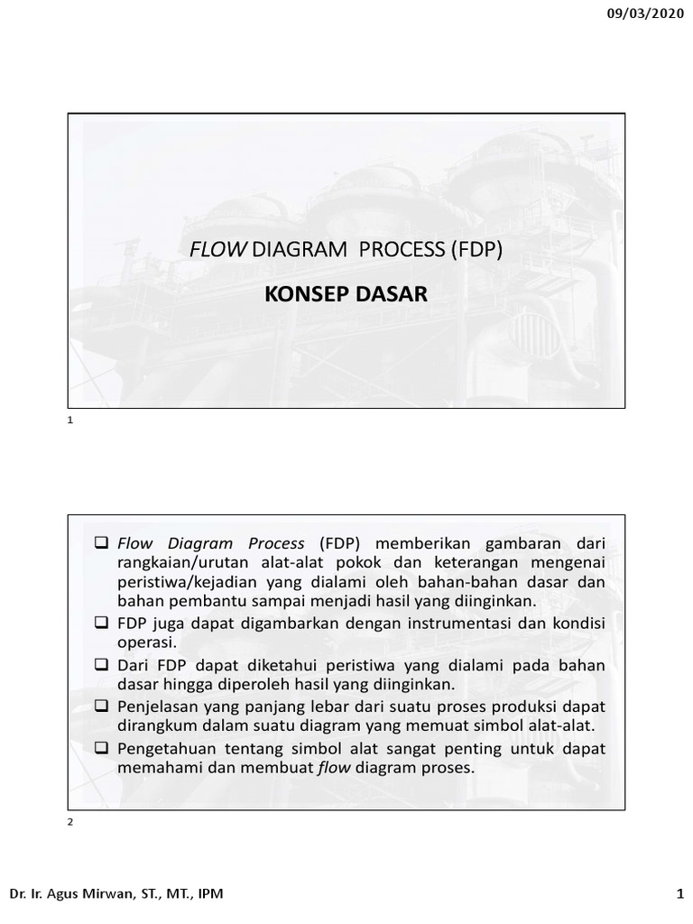 4.flow Diagram Process Pabrik Kimia | PDF