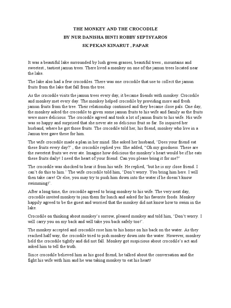 Story Telling Script - SK Pekan Kinarut, Papar | PDF