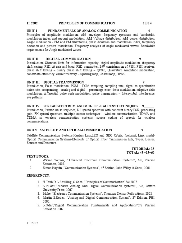 IT 2202 Poc | PDF | Frequency Modulation | Modulation