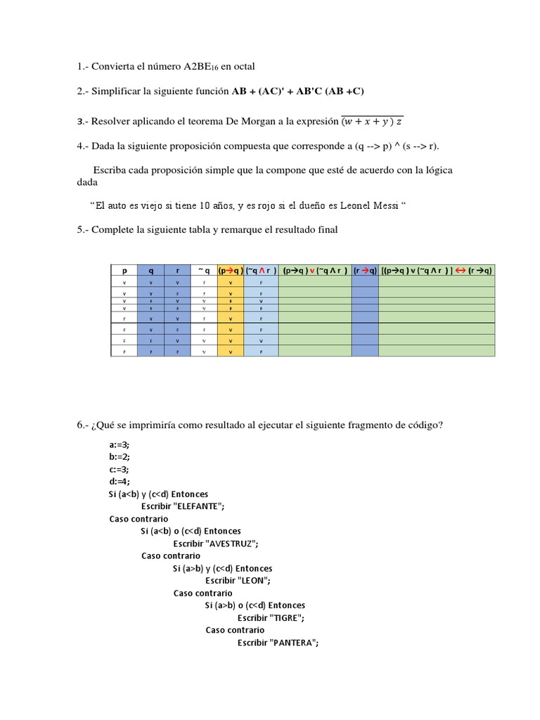 Resolución de problemas matemáticos, lógicos y de programación | PDF