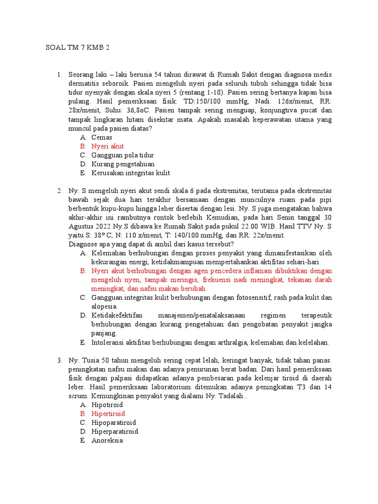 Gabungan Soal KMB2 TM 7-8 Tingkat 2B | PDF