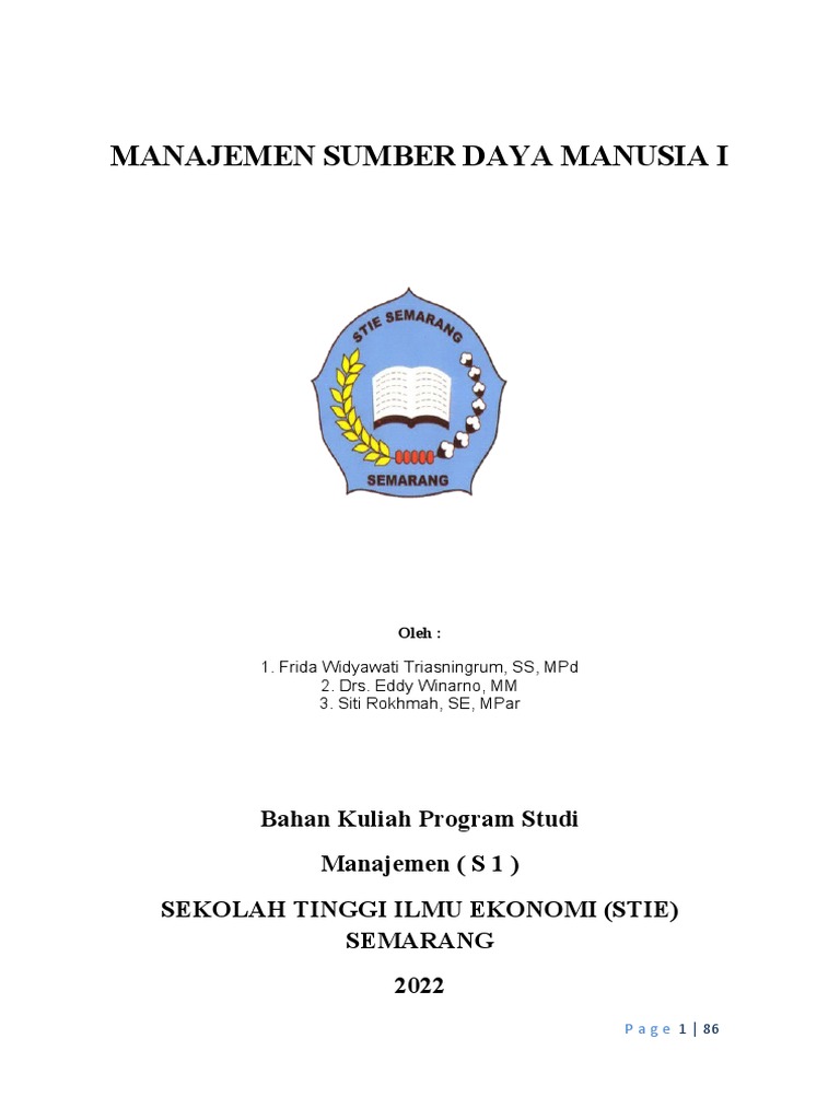 Modul Manajemen SDM 1 | PDF