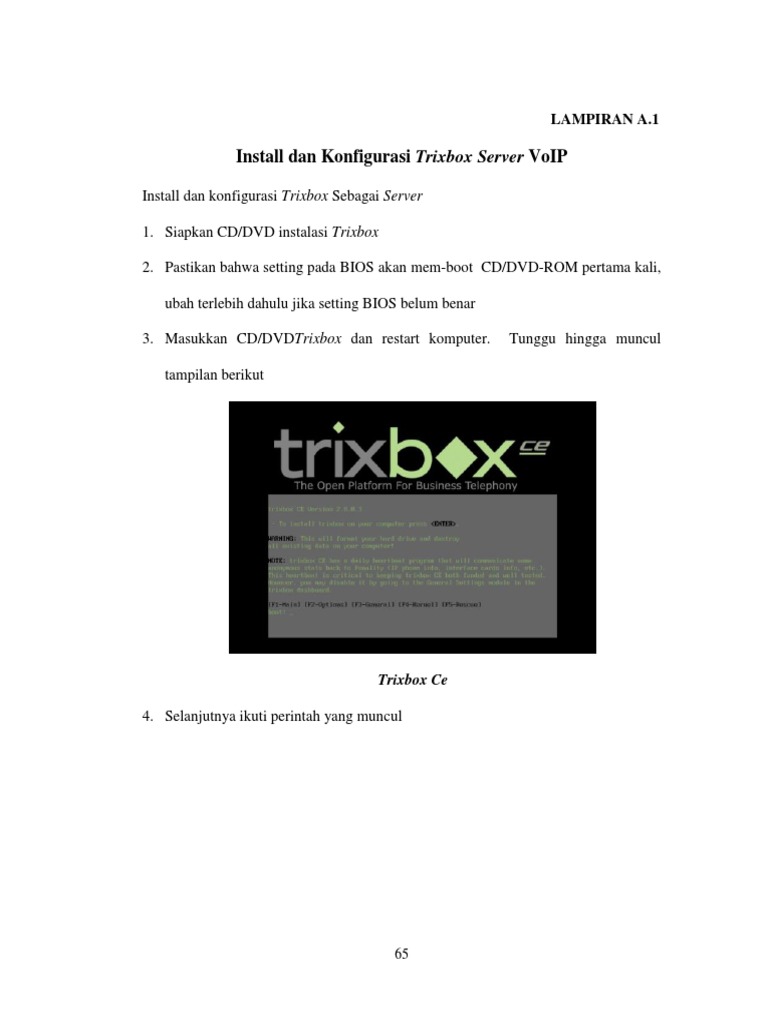 Panduan Instalasi Trixbox VoIP | PDF