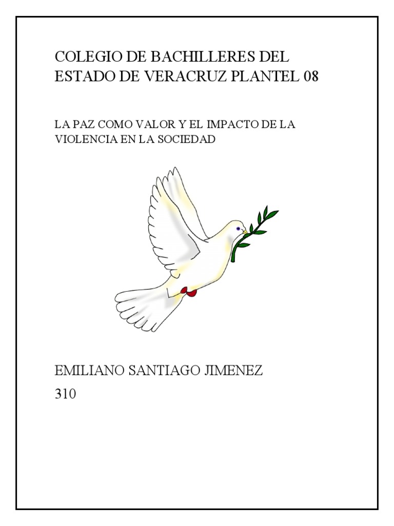 La Paz: Valor y Violencia Social | PDF | Paz | Amor