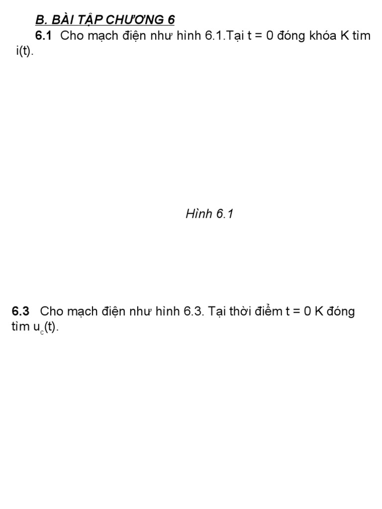 Bai Tap Chuong 6 | PDF