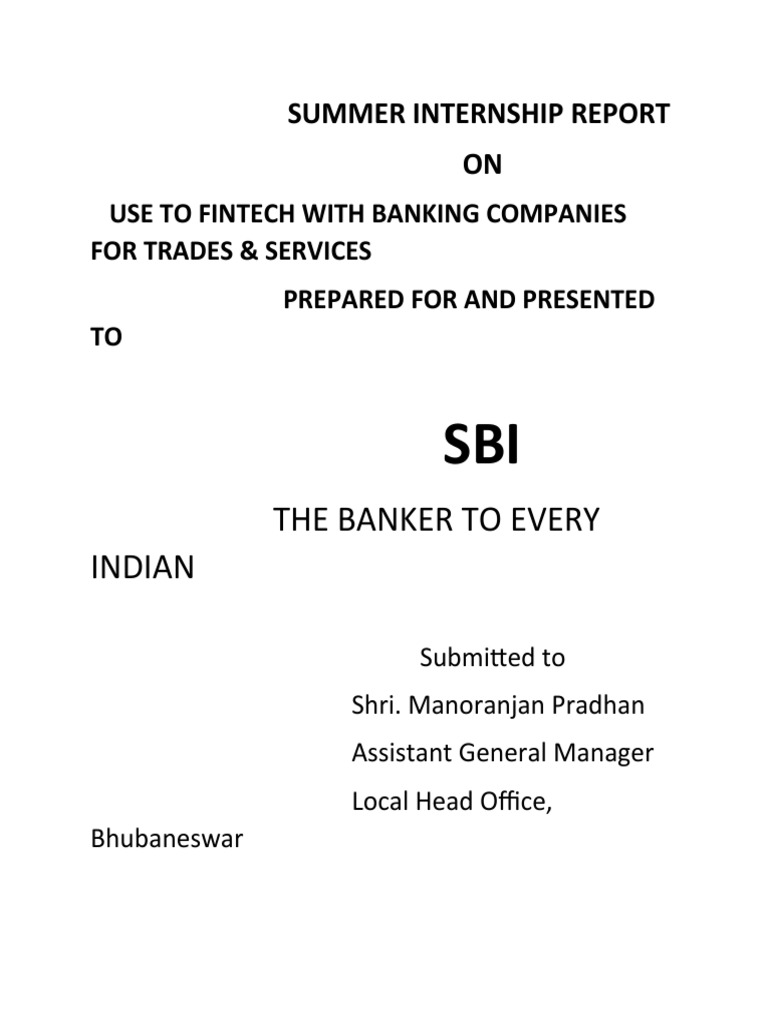 Use of FinTech in Banking for Trades and Services | PDF | Financial ...