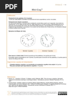 SPANISH Mini Cog | PDF | Reloj