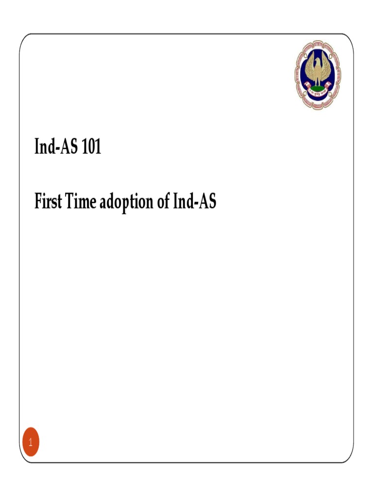 Ind AS 101 | PDF | Fair Value | Goodwill (Accounting)