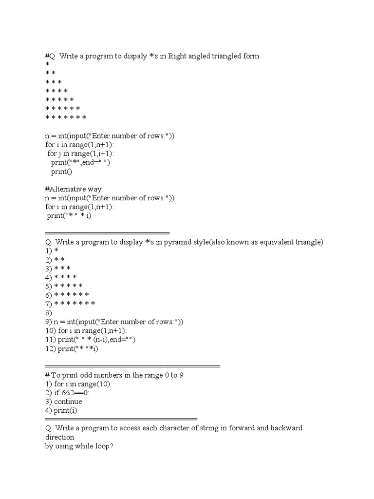Programs Py | Download Free PDF | Text File | Comma Separated Values