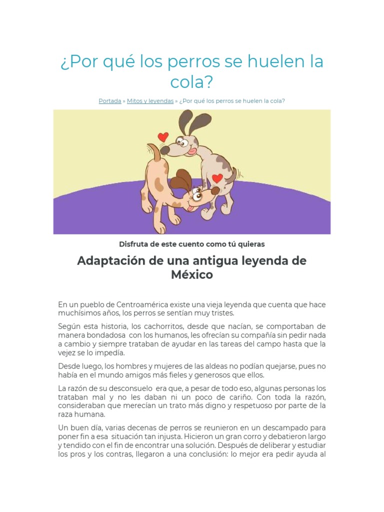 Por Qué Los Perros Se Huelen La Cola | PDF