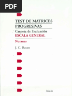 Protocolo de Prueba Raven: Formato y Diagnóstico | PDF