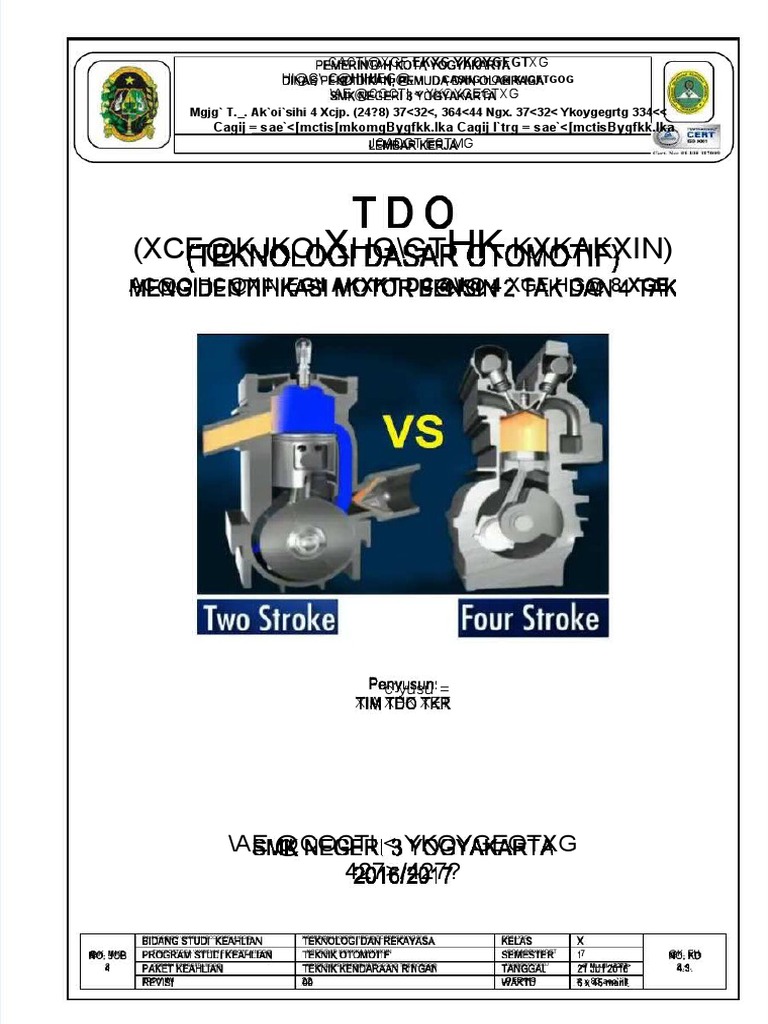 PDF Job Sheet Tdo 4 Mengidentifikasi Motor Bensin 2 Tak Dan 4 Tak ...