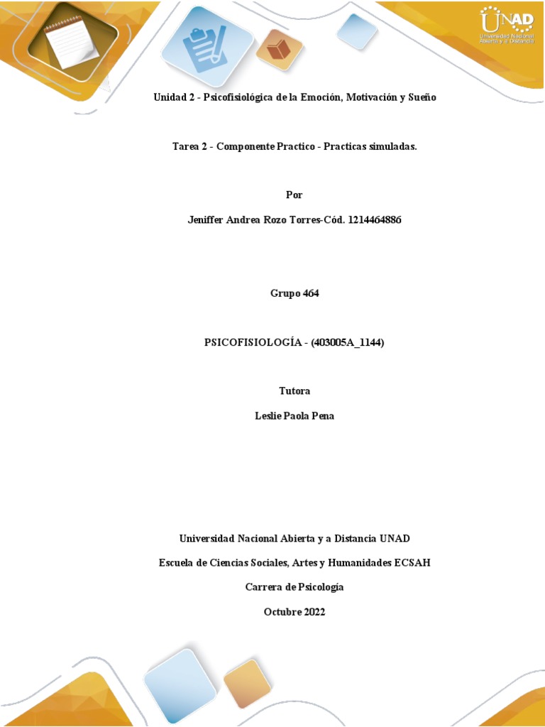 Tarea 2 - Componente Practico - Practicas Simuladas - G 464 | PDF