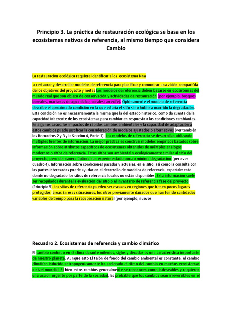 Principio 3 | PDF | Ecosistema | Entorno natural