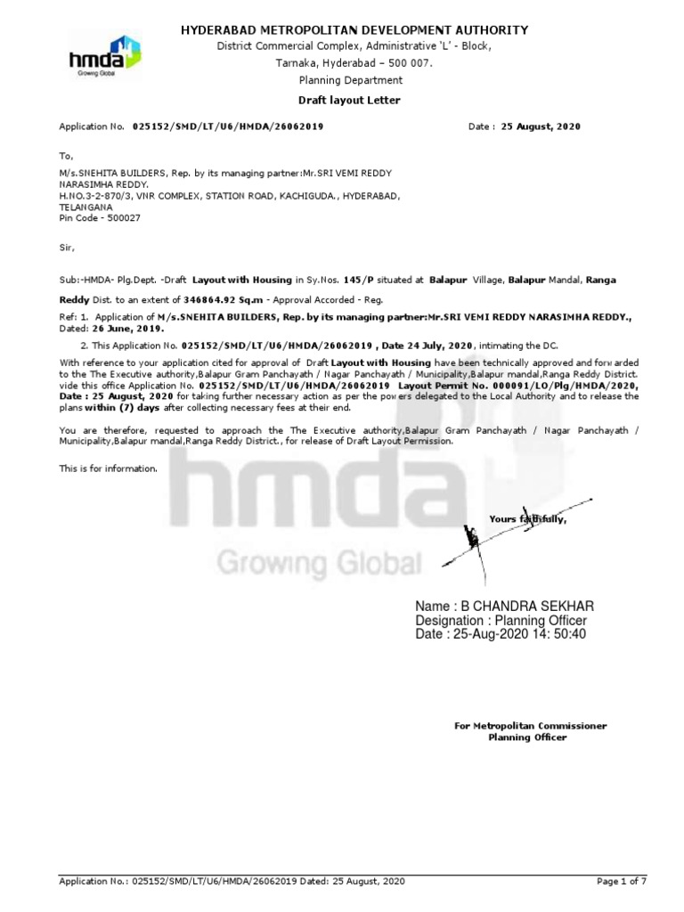 HMDA Approval Letter1 | PDF | Business | Finance & Money Management