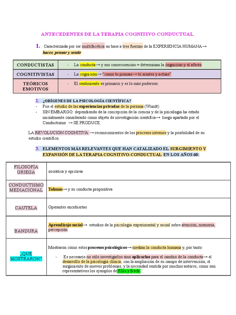Anteced Terapia Cognitiva Conductual Pdf Terapia De Conducta 0955