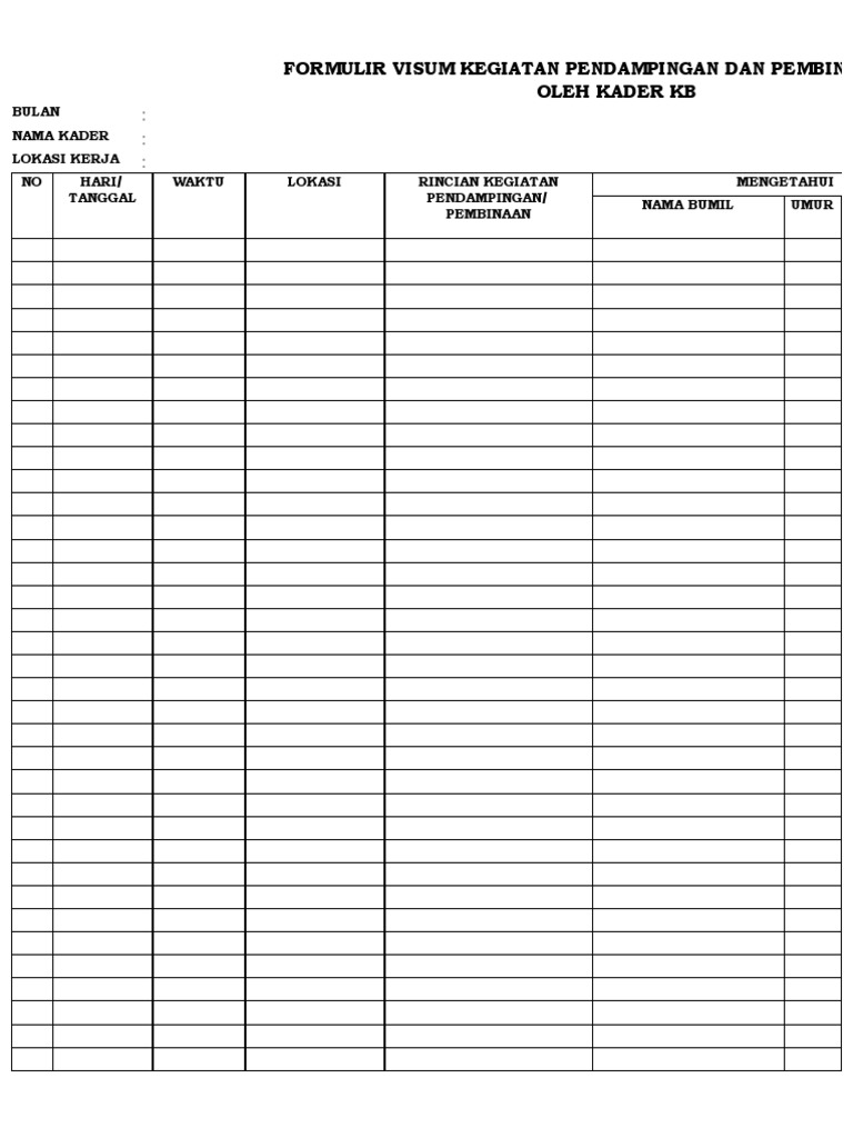 FORMAT VISUM TPK - Pascasalin | PDF