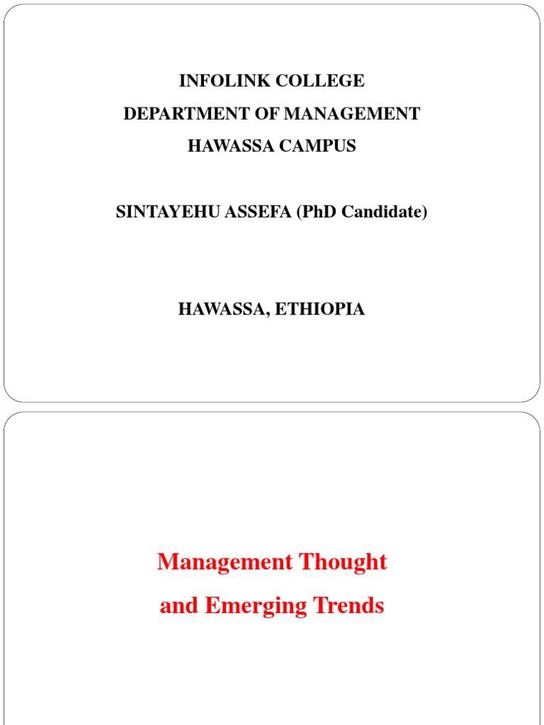 Infolink College Department of Management Hawassa Campus | PDF | Goal ...