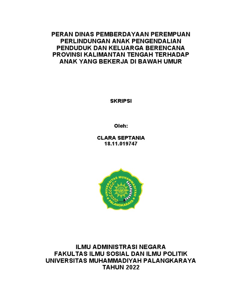 Format - Sampul - SKRIPSI | PDF