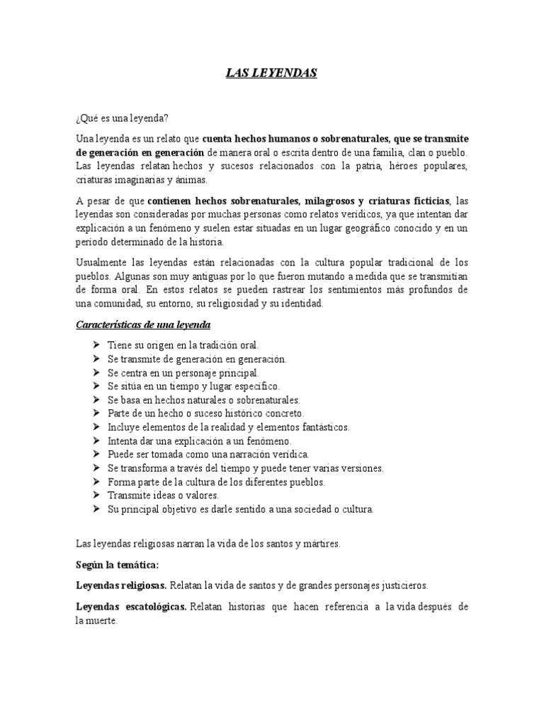 Las Leyendas | PDF | Leyendas | Yeti