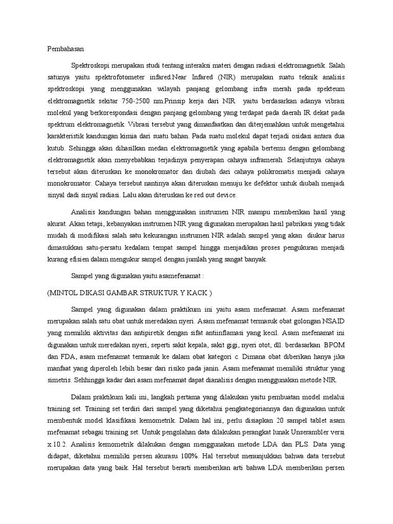 Pembahasan NIR | PDF