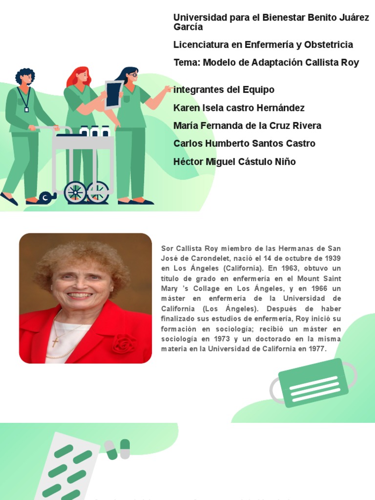 Modelo de Adaptación Callista Roy Equipo 3 (1) - 1 | PDF | Estrés ...