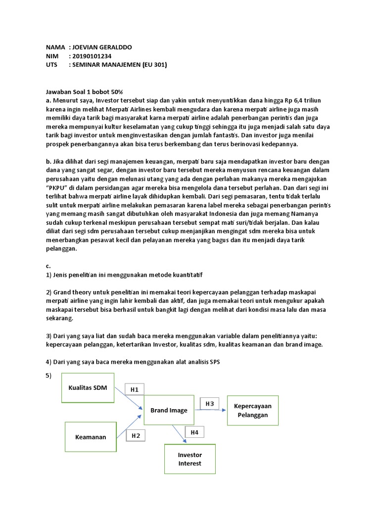 Uts Seminar Manajemen | PDF