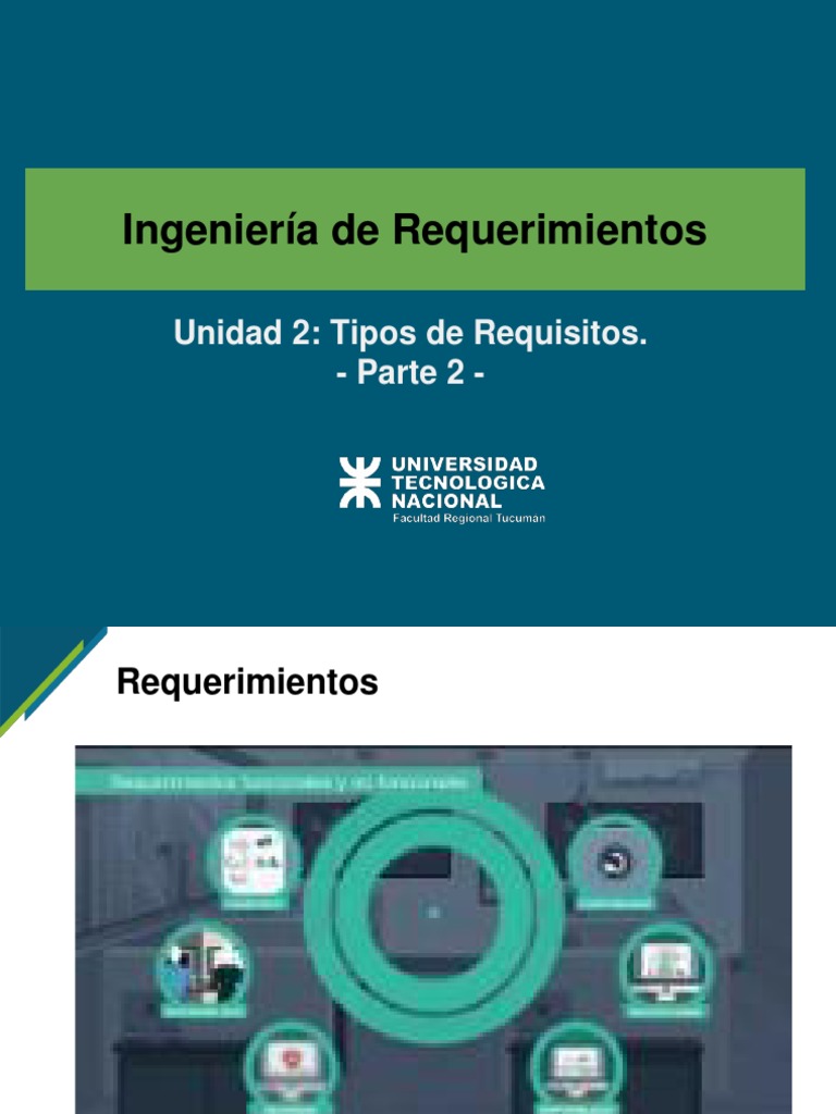 UTN-FRT IR UT2 Tipo de Requisitos-Parte 2 | PDF | Software | Usabilidad