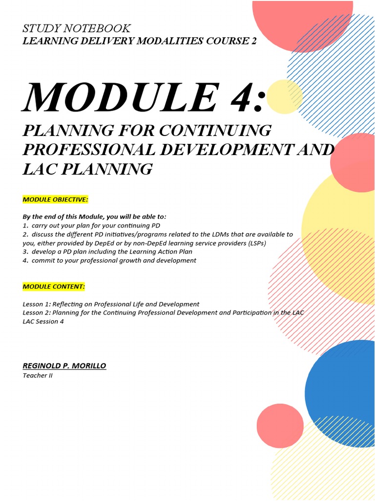 Module 4 Study Notebook. FINAL | PDF | Teaching Method | Learning