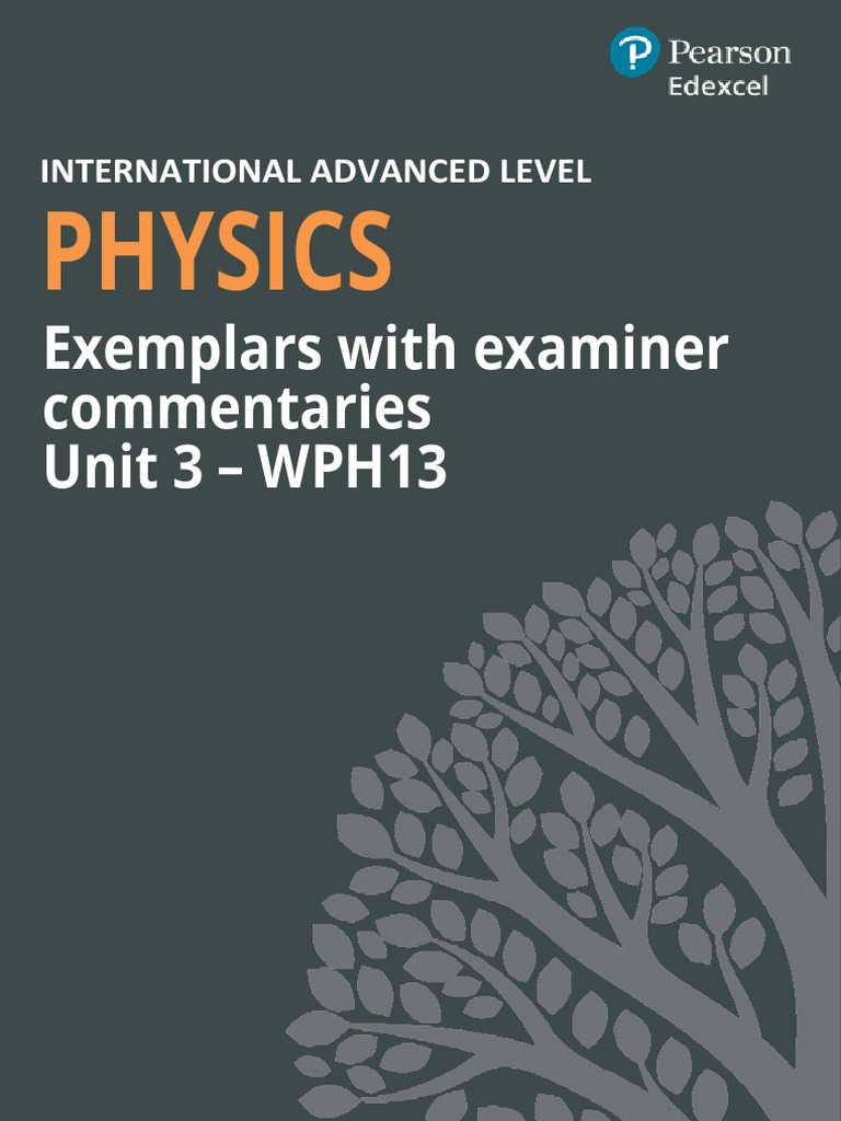IAL Physics Unit 3 Exemplars | PDF | Density | Significant Figures