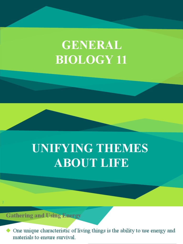 Unifying Themes About Life | PDF