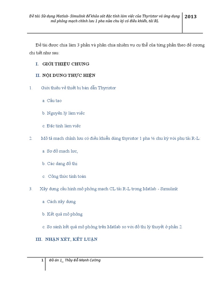 Đ ÁN 1 - CL 1 Fa Nua Chu Ky | PDF