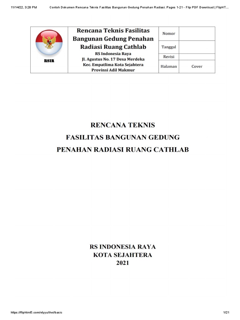 Contoh Dokumen Rencana Teknis Fasilitas Bangunan Gedung Penahan Radiasi ...