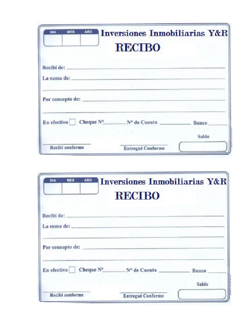 Recibo De Arrendamiento Pdf Alquiler Arrendamientorecibo De ...