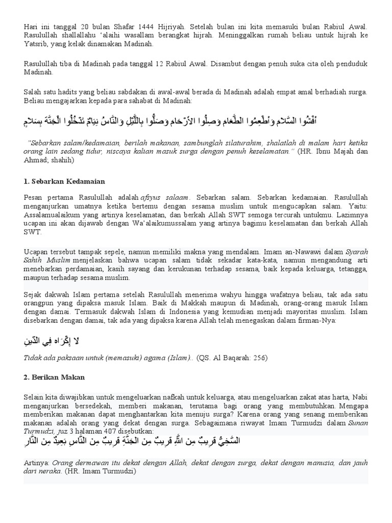 MENYAMBUR SALAM | PDF