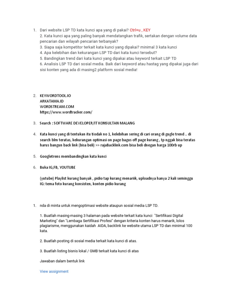 Digital Marketing | PDF | Karier & Perkembangan