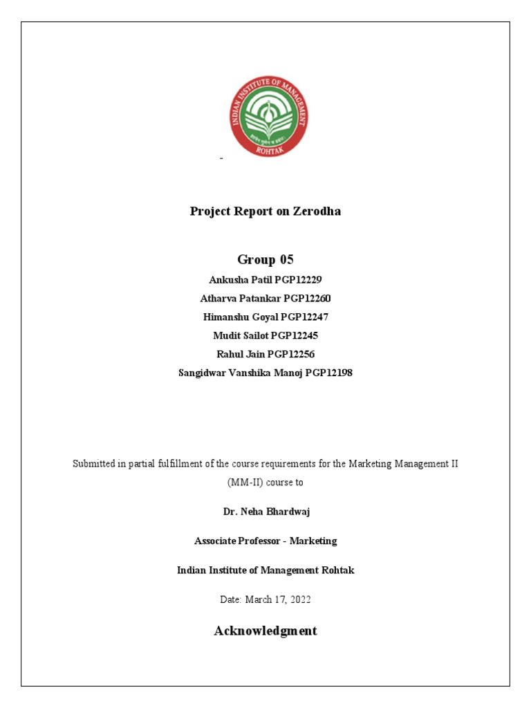 MM2 Final Report Group 05 | PDF