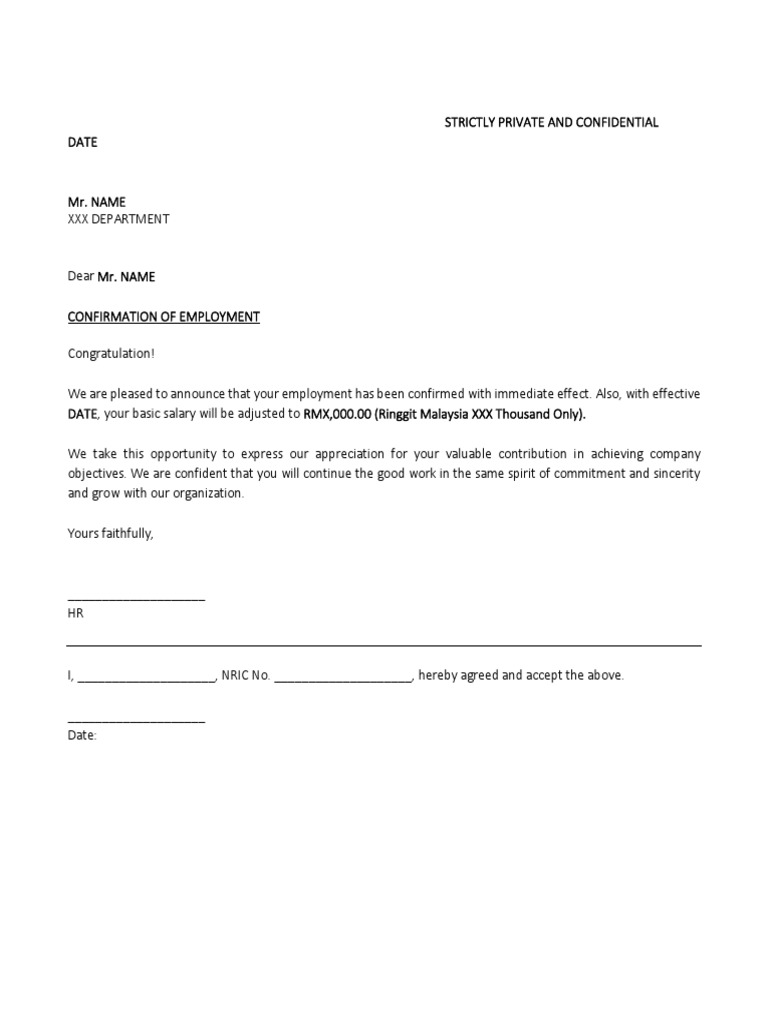 Confirmation Letter - Template 2020-11-01 09-46-17 | PDF