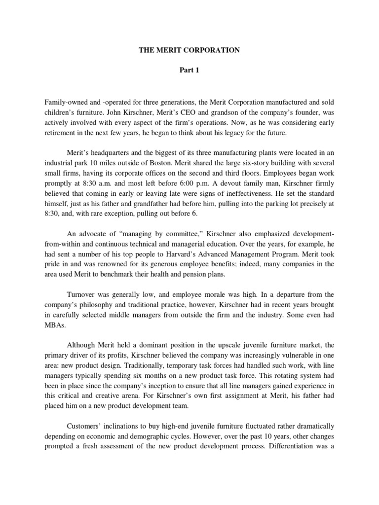 Merit Cop | PDF | New Product Development | Business