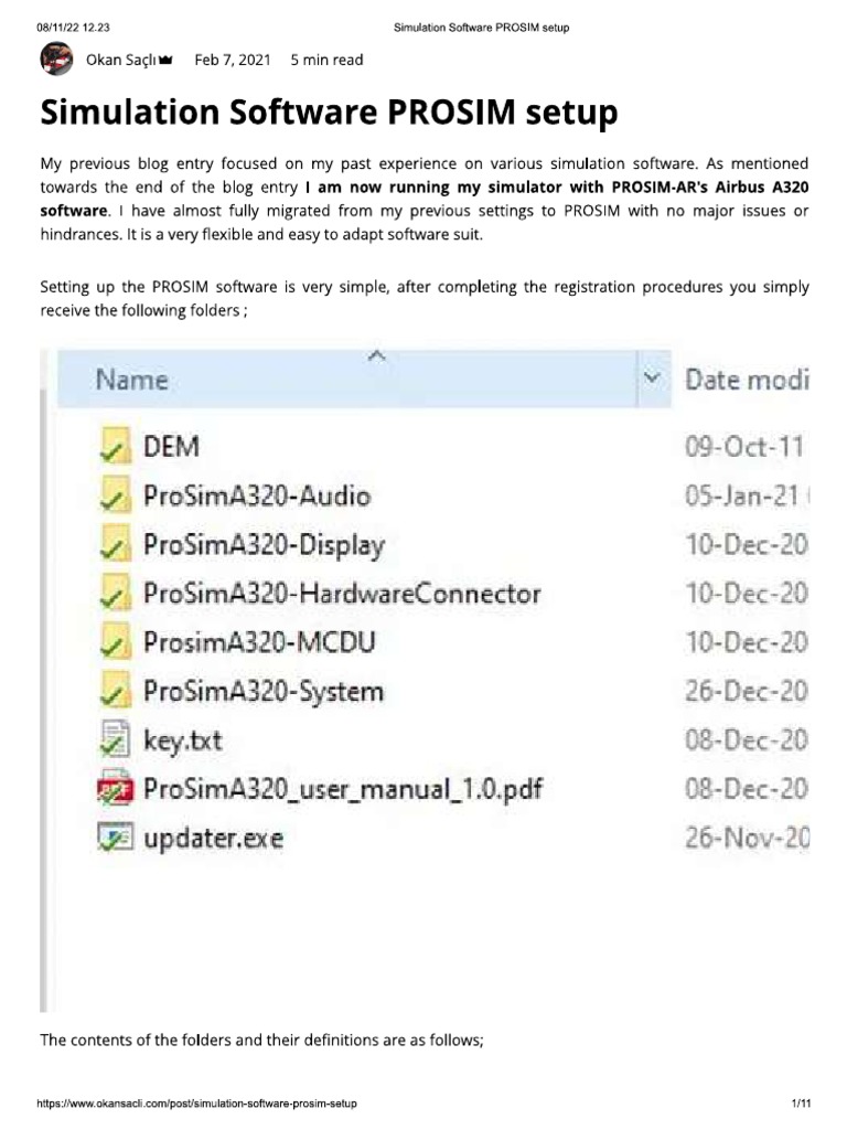 ProsimA320 Display | PDF