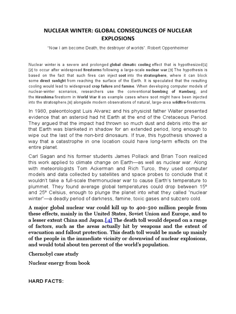 Nuclear Winter | PDF