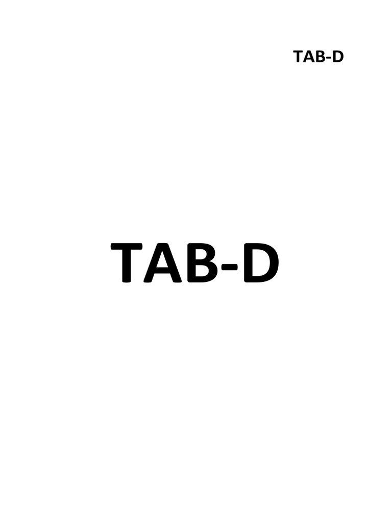 Tab D | PDF